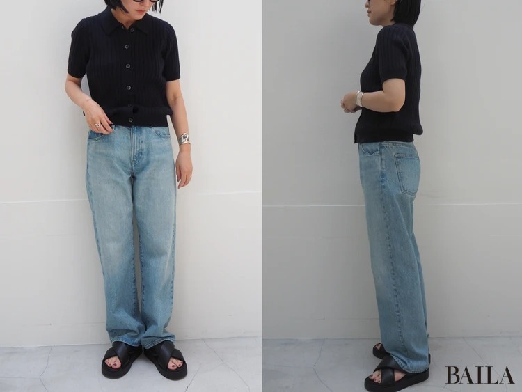 【ユニクロのデニム】今すぐはけて大活躍間違いなし！夏ニットとコーデ (＠BAILA) - Yahoo!ニュース