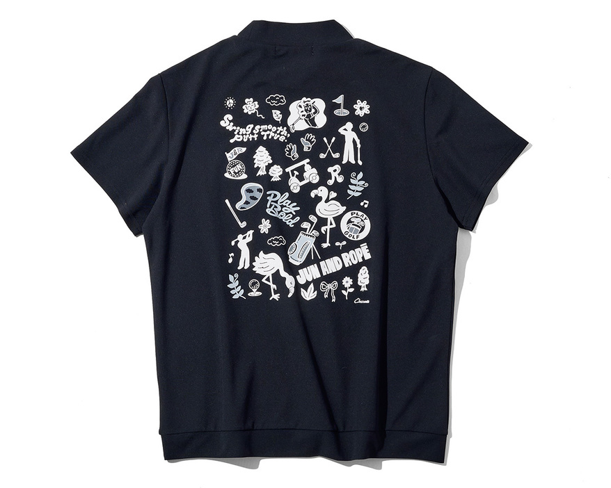 チョコムーとジュンの異色コラボ フラミンゴがモノトーンで魅せる新しいゴルフスタイル (FUNQ) - Yahoo!ニュース