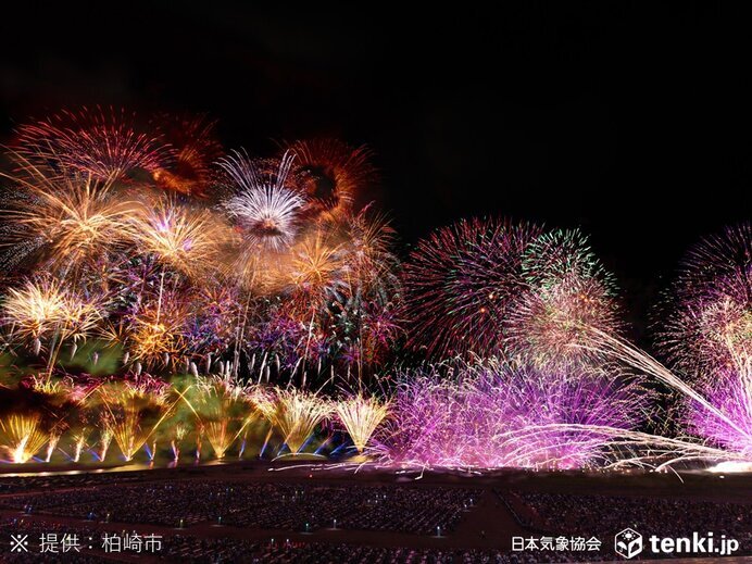 明日26日は「ぎおん柏崎まつり海の大花火大会」が開催 晴れて風が弱く暑さが続く (tenki.jp) - Yahoo!ニュース