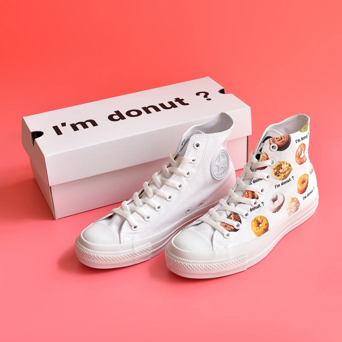 コンバースと人気ドーナツ店「I'm donut？」が期間限定コラボ。真っ白なオールスターのカスタマイズスニーカーが可愛すぎる！ (UOMO) - Yahoo!ニュース