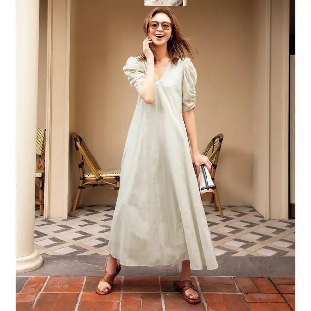 ワンピースは、この4タイプ！50代に似合う、女性らしい「初夏のワンピース」 (Web eclat) - Yahoo!ニュース