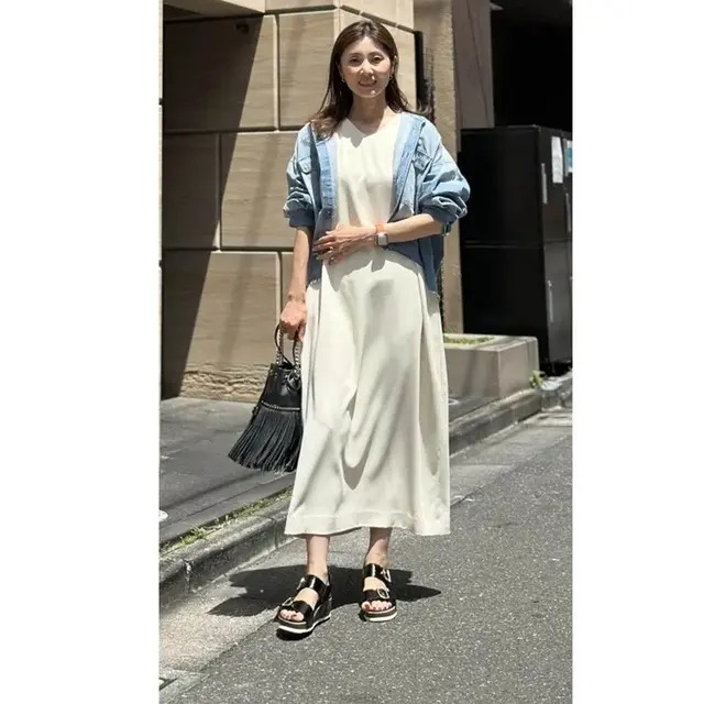 おしゃれな50代は「ワンピース選び」が上手！大人の着こなし5選 (Web eclat) - Yahoo!ニュース