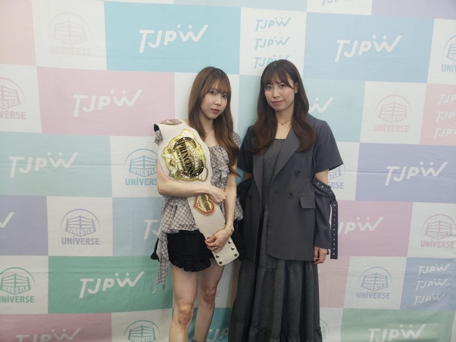 プロレス専念の荒井優希がプリプリ王座奪取宣言「白いベルトを瑞希さんから獲って、東京女子を引っ張っていく」【TJPW】 (TOKYO HEADLINE WEB) - Yahoo!ニュース