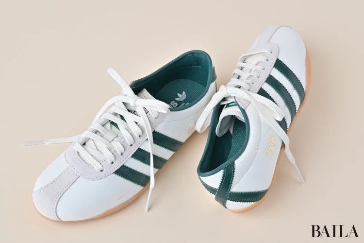 【アディダス 白スニーカー】最旬はレトロな雰囲気が魅力「TOKYO」 (＠BAILA) - Yahoo!ニュース