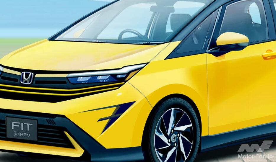 次期ホンダ・フィットの最新情報判明、登場は2026年秋? ボディ拡大・室内空間アップ＆最新ハイブリッドとデジタル装備で大進化【予想CG/海外情報】 (MotorFan) - Yahoo!ニュース