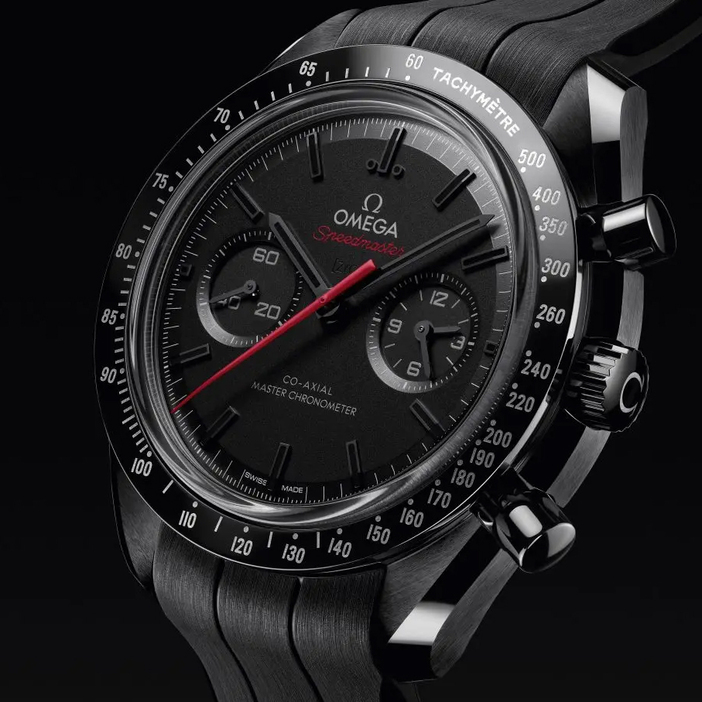 洗練を極めたセラミックの輝き【オメガ】7型の「スピードマスター ダーク サイド オブ ザ ムー﻿ン」が新登場 (WATCHNAVI Salon) - Yahoo!ニュース