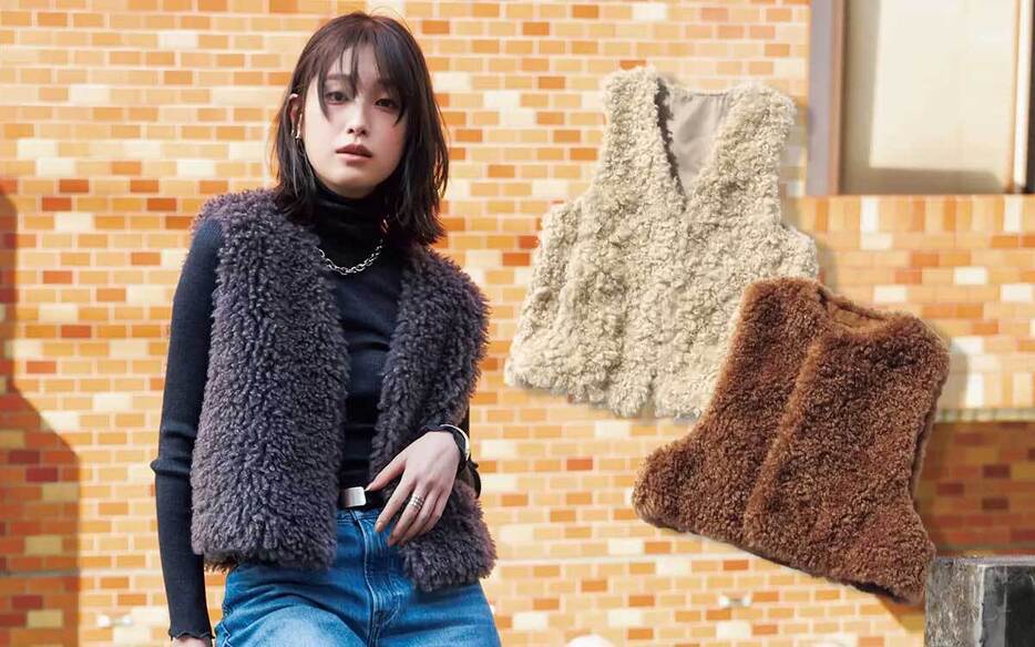 髙橋ひかる もこもこ「ボア素材ジレ」で甘辛カジュアルに挑戦♡ (Oggi.jp) - Yahoo!ニュース