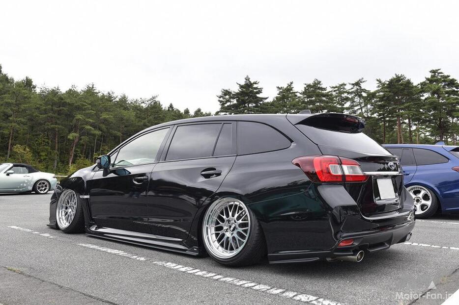 10J+3のディープリムなBBS LMを華麗に履く！ エアサスで『レヴォーグ』で規格外のロースタイルを実現 (MotorFan) - Yahoo!ニュース