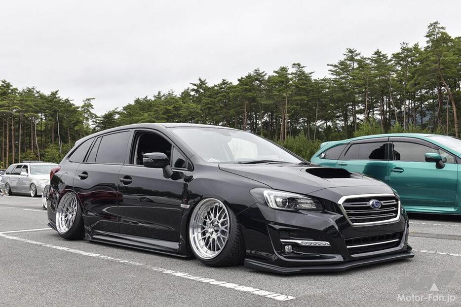 10J+3のディープリムなBBS LMを華麗に履く！ エアサスで『レヴォーグ』で規格外のロースタイルを実現 (MotorFan) - Yahoo!ニュース