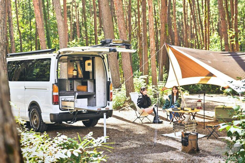 【車両価格：340万円〜】FLEX「ウッドリム」の『ハイエース』で、週末旅を思い切り満喫!! (MotorFan) - Yahoo!ニュース