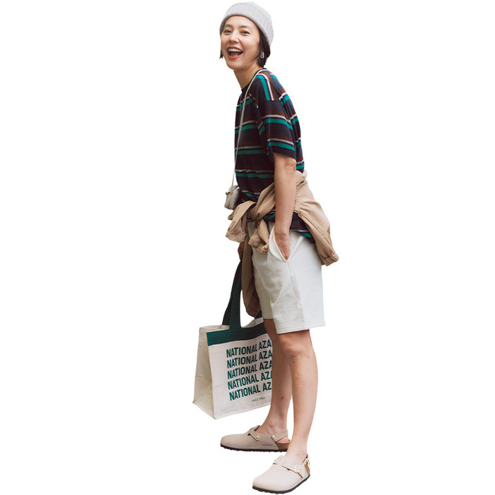 【太って見えない】キレイめママは『ハーフパンツ』を攻略！｜VERY (magacol) - Yahoo!ニュース