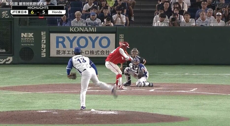 JFE東日本、Hondaとのシーソーゲームを制して2回戦進出。都市対抗野球大会 (J SPORTS) - Yahoo!ニュース