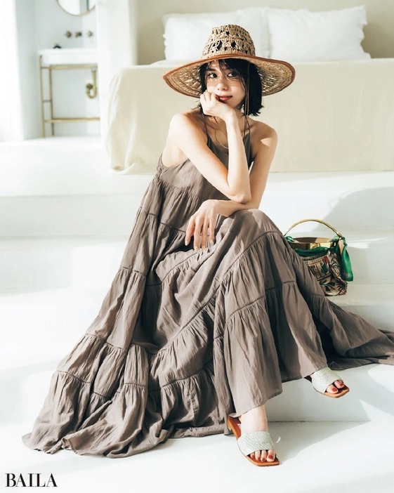 【今着たい！夏ワンピース】涼しげで上品な大人の夏休みコーデ3選 (＠BAILA) - Yahoo!ニュース