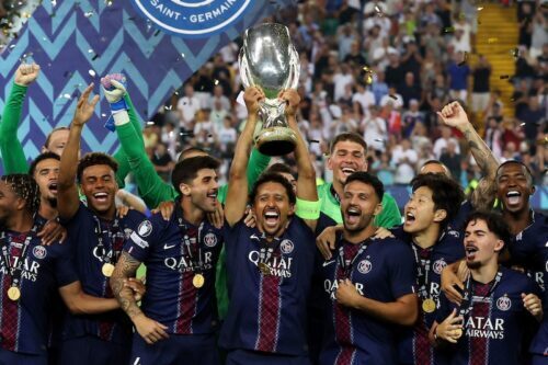 PSG、PK戦を制してUEFAスーパーカップ初優勝！ 終盤に連続被弾のトッテナムは2点リード生かせず (サッカーキング) - Yahoo!ニュース