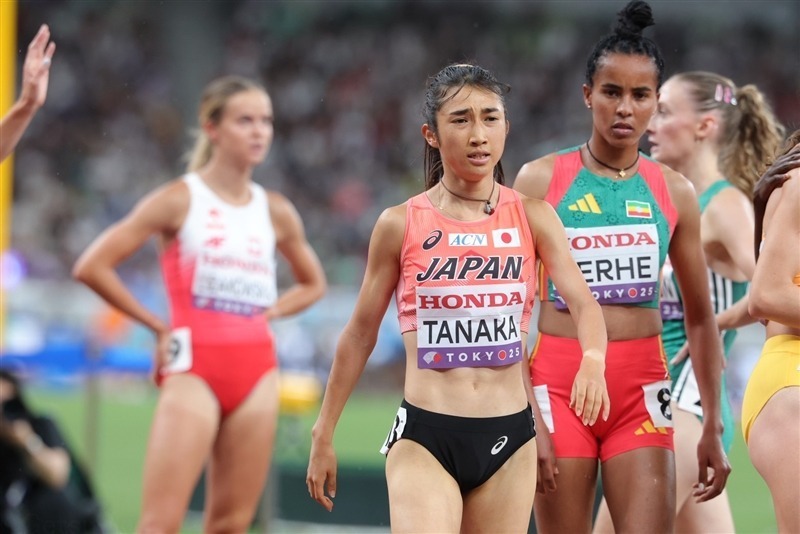 1500m予選敗退の田中希実「余裕を持って走れず弱さを感じた」 国立の大観衆に感謝／東京世界陸上 (月刊陸上競技) - Yahoo!ニュース
