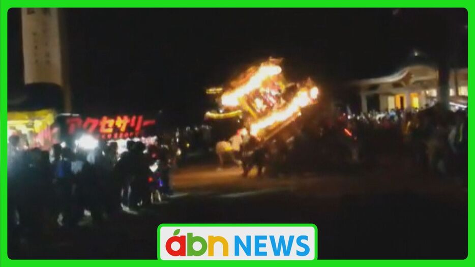 祭りの最中に…高さ約4mの山車が横転 小・中学生子ども5人が軽傷【長野・池田町】 (abn長野朝日放送) - Yahoo!ニュース
