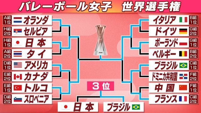 【バレー女子】日本はメダル届かず涙の4位 イタリアが五輪、VNLに続き世界選手権も優勝 (日テレNEWS NNN) - Yahoo!ニュース