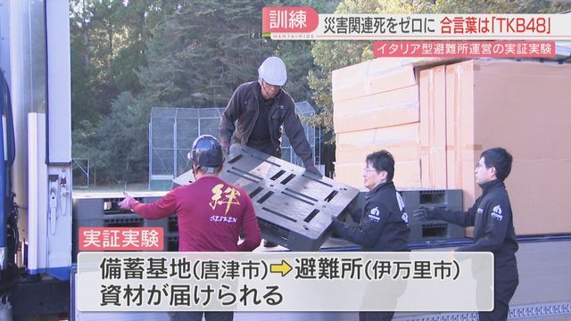 【実証実験】避難所設置の合言葉は「TKB48」イタリア型で災害関連死ゼロを目指す 佐賀 (FBS福岡放送) - Yahoo!ニュース