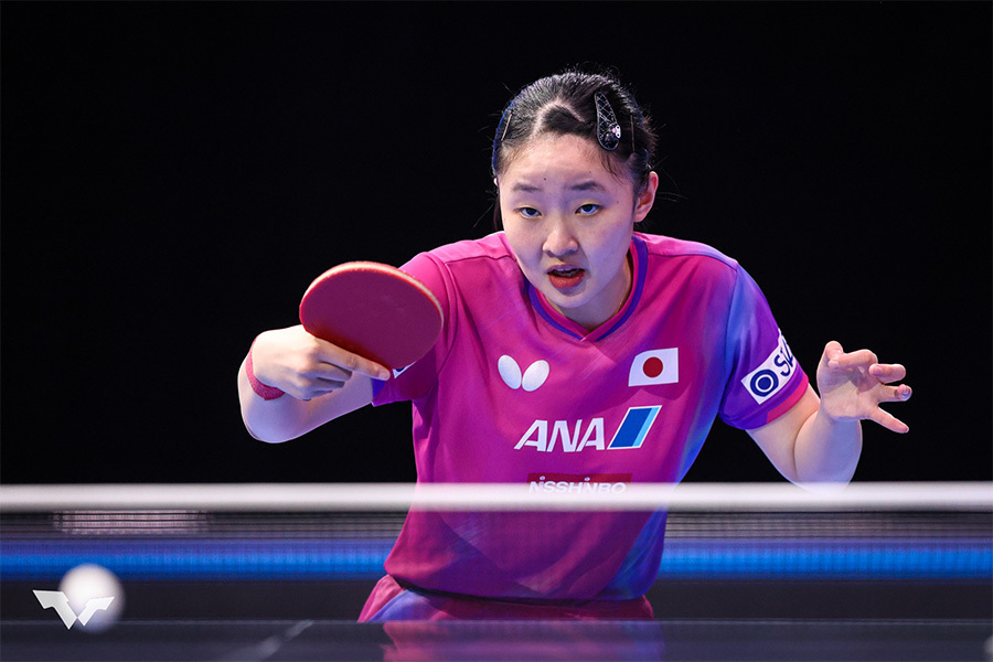 張本美和 チームの先輩・平野美宇に逆転勝ちでベスト8進出【卓球 WTTロンドン】 (テレ東スポーツ) - Yahoo!ニュース