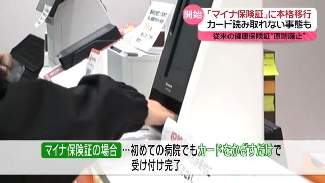 保険証の新規発行が終了「マイナ保険証」に本格移行 窓口では混乱も… (日テレNEWS NNN) - Yahoo!ニュース