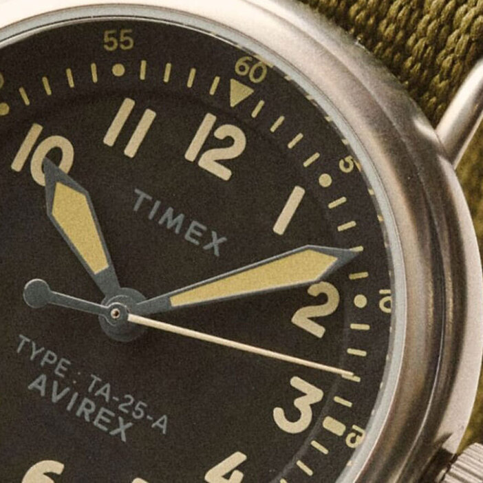 【ミリタリーブランド“AVIREX”50周年記念×“TIMEX”】米軍の要請で誕生のミリタリーウオッチ100周年復刻モデルがベース (ウオッチライフニュース) - Yahoo!ニュース