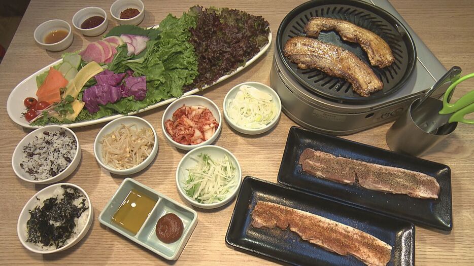 物価高のなか破格の『サムギョプサル』肉4種類 野菜18種類など食べ放題で1人前2178円 店長「びっくりされる」 (東海テレビ) - Yahoo!ニュース